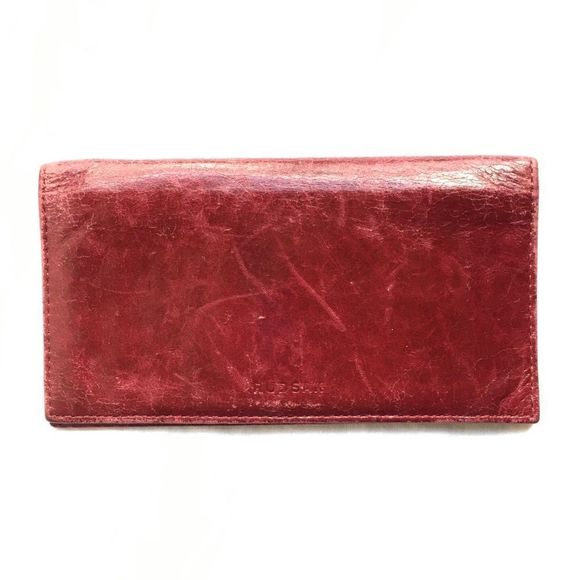 RUDSAK | Bags | Rudsak Slim Red Soft Leather Slim Bifold Wallet ...